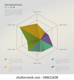 Creative Infographic Template Design Hexagon Chart Stock Vector ...