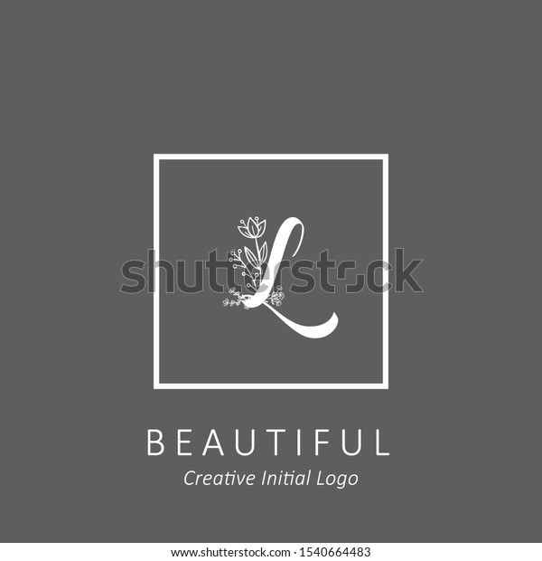 Creative Initial Letter L Beautiful Hand Stock Vector (Royalty Free ...