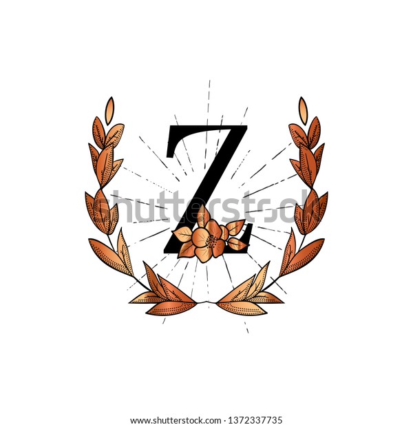 Creative Initial Letter Z Flower Feminine Stock Vector (Royalty Free ...