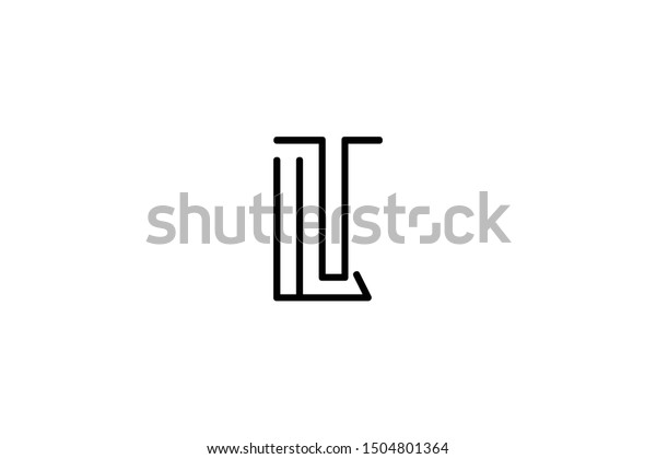 Creative Innovative Initial Letter Logo Lt Stock Vector (Royalty Free ...