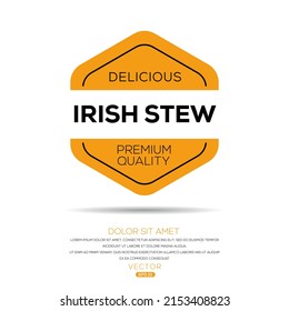 Creative Irish Stew Logo Irish Stew Stock Vector (Royalty Free ...