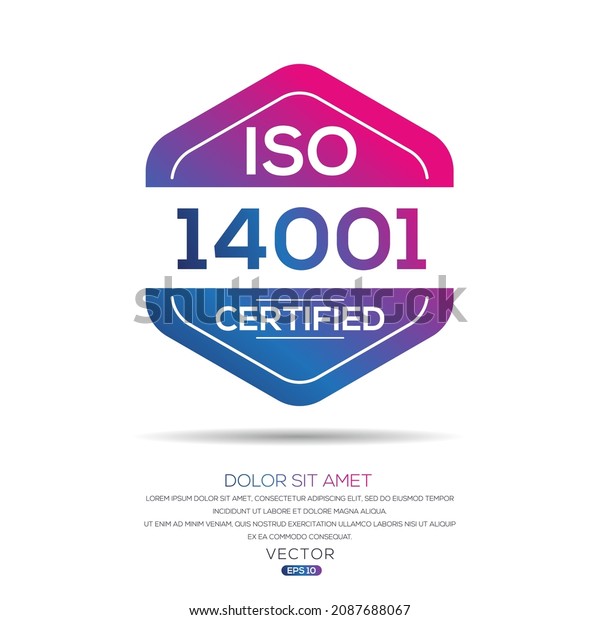 Creative Iso 14001 Standard Quality Symbol Stock Vector (Royalty Free ...
