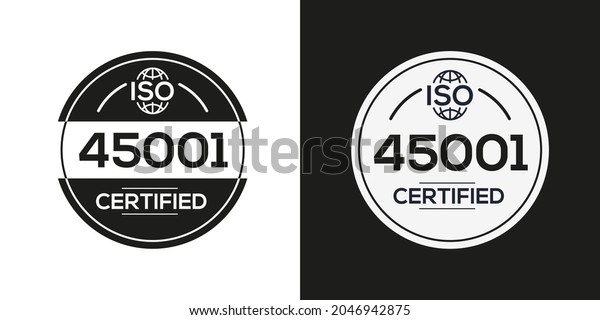 Creative Iso 45001 Standard Quality Symbol Stock Vector (Royalty Free ...