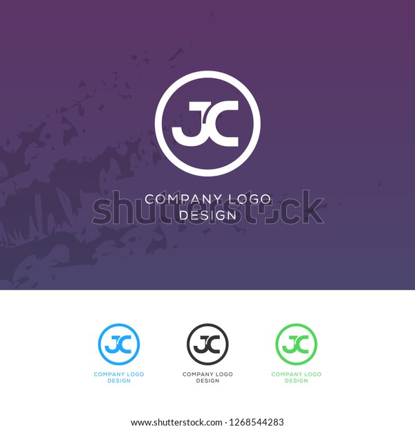 Creative J C Letter Logo Stock Vector (Royalty Free) 1268544283 ...
