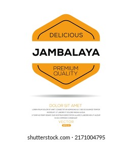 Creative Jambalaya Logo Jambalaya Sticker Vector Stock Vector (Royalty ...