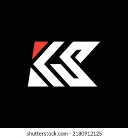 Creative Ks Monogram Logo Design Stock Vector (Royalty Free) 2180912125 ...