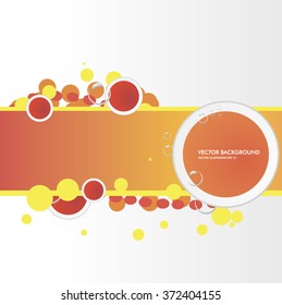 Creative Label Banner Multicolor Rounds Vector Stock Vector (Royalty ...