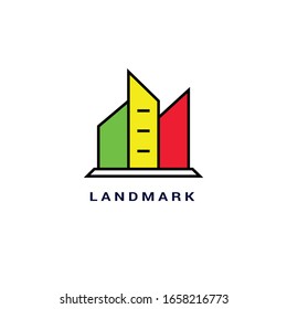 Creative Landmark Building Concept Real Estate Stock Vector (Royalty ...