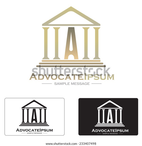 Creative Law Logo Conceptsymbol Illustration Icon Stock Vector (Royalty ...