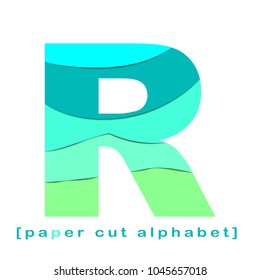 Creative Layered Paper Cut Out Letter Stock Vector (Royalty Free ...