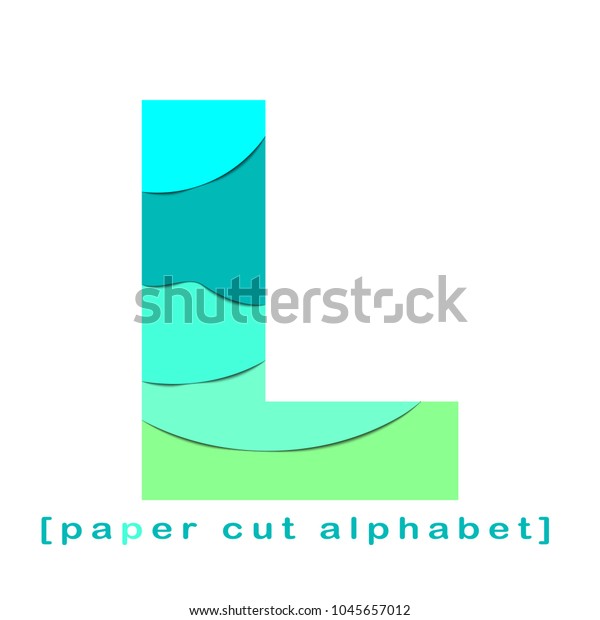 Creative Layered Paper Cut Out Letter Stock Vector Royalty Free