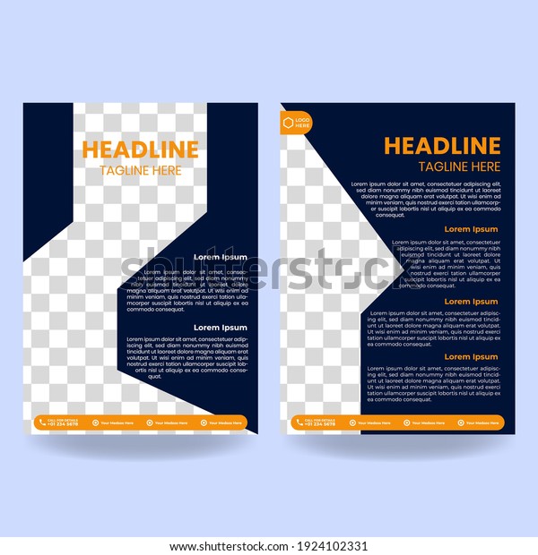 Creative Layout Design Cover Page Annual Stock Vector (Royalty Free ...