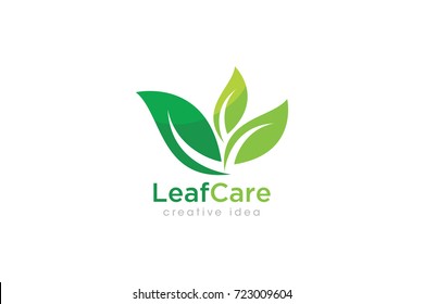 Creative Leaf Concept Logo Design Template Stock Vector (Royalty Free ...