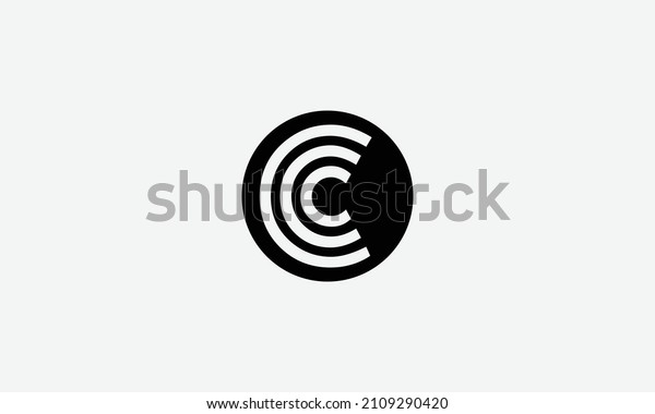 Creative Letter C Graphic Lines Alphabet Stock Vector (Royalty Free ...