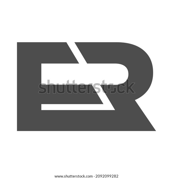 Creative Letter Er Logo Design Stock Vector (Royalty Free) 2092099282 ...
