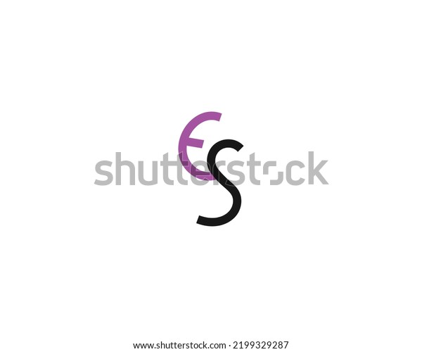 Creative Letter Es Logo Design Vector Stock Vector (Royalty Free ...