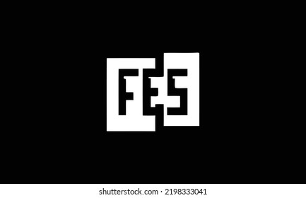 Creative Letter Fes Monogram Logo Design Stock Vector (Royalty Free ...