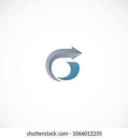 Creative Letter G Arrow Vector Designs Stock Vector (Royalty Free ...