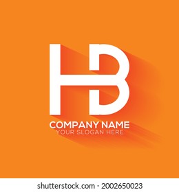 Creative Letter Hb Logo Design Template Stock Vector (Royalty Free ...