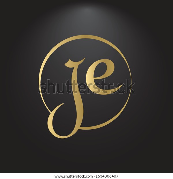 Creative Letter Je Logo Design Vector Stock Vector (Royalty Free ...