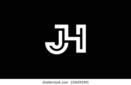 Creative Letter Jh Logo Design Vector Stock Vector (Royalty Free ...