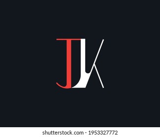 Creative Letter Jk Logo Design Vector Stock Vector (Royalty Free ...