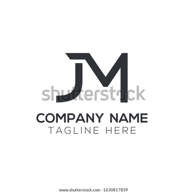 Creative Letter Jm Logo Design Vector Stock Vector (Royalty Free ...