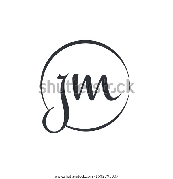 Creative Letter Jm Logo Design Vector Stock Vector (Royalty Free ...