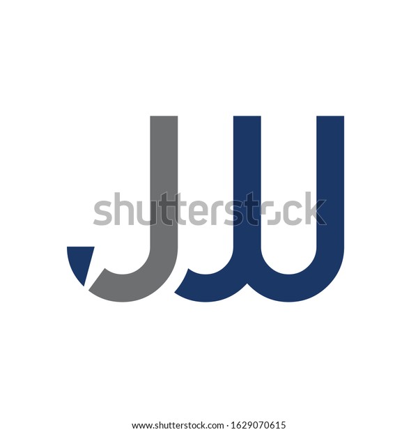 Creative Letter Jw Logo Design Vector Stock Vector (Royalty Free ...