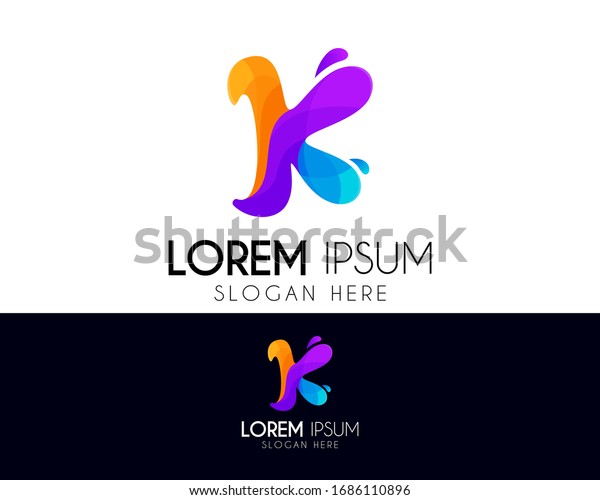Creative Letter K Vector Logo Design Stock Vector (Royalty Free ...