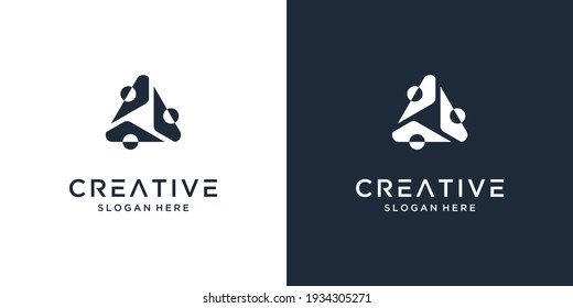 Creative Letter Logo Design Group Symbol Stock Vector (Royalty Free ...