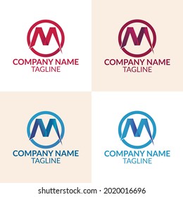Creative Letter M Logo Design Stock Vector (Royalty Free) 2020016696 ...