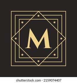 Creative Letter M Logo Elegant Stylish Stock Vector (Royalty Free ...