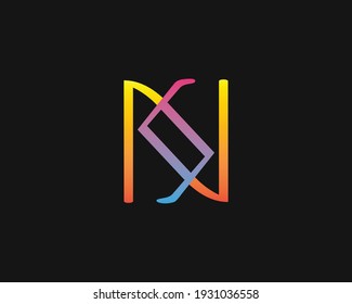 Creative Letter Ns Logo Design Vector Stock Vector (Royalty Free ...