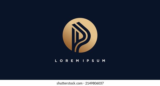 Creative Letter P Icon Logo Design Stock Vector (Royalty Free ...