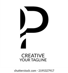 Creative Letter P Logo Design Vector Stock Vector (Royalty Free ...