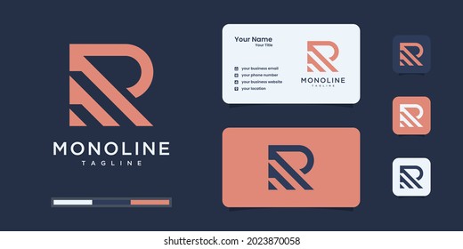 Creative Letter R Logo Design Abstract Stock Vector (Royalty Free ...