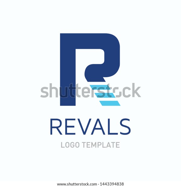 Creative Letter R Logo design vector template. Type Character Symbol ...