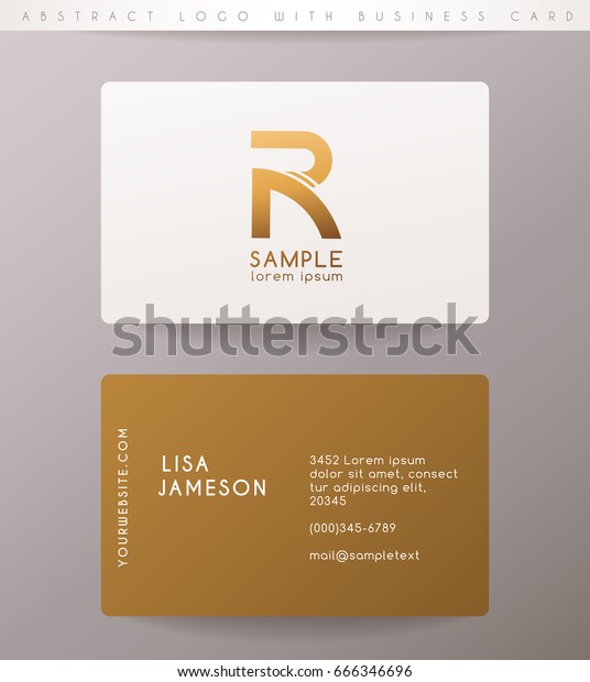 Creative Letter R Logo Design Business Stock Vector (Royalty Free ...