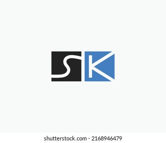 Creative Letter Sk Logo Design Vector Stock Vector (Royalty Free ...