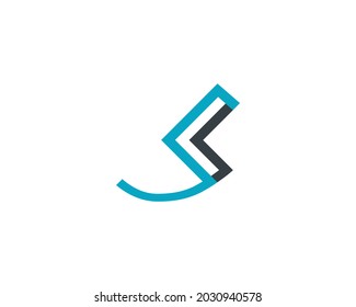 Creative Letter Sl Logo Design Vector Stock Vector (Royalty Free ...