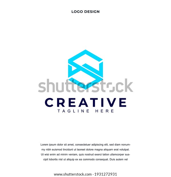 Creative Letter Sw Icon Logo Design Stock Vector (Royalty Free ...