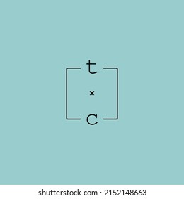 Creative Letter Tc Logo Design Concept Stock Vector (Royalty Free ...