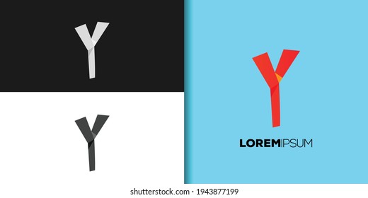 Creative Letter Y Logo Set Idea Stock Vector (Royalty Free) 1943877199 ...