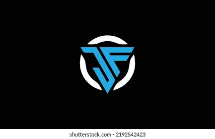 Creative Letters Jf Logo Design Vector Stock Vector (Royalty Free ...