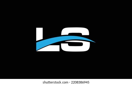 Creative Letters Ls Logo Design Vector Stock Vector (Royalty Free ...
