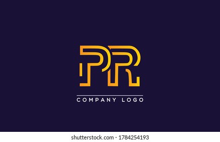 Creative Letters Pr Logo Design Vector Stock Vector (Royalty Free ...