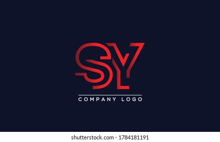 Creative Letters Sy Logo Design Vector: เวกเตอร์สต็อก (ปลอดค่าลิขสิทธิ์ ...
