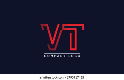 Creative Letters VT, plantilla vectorial de: vector de stock (libre de ...