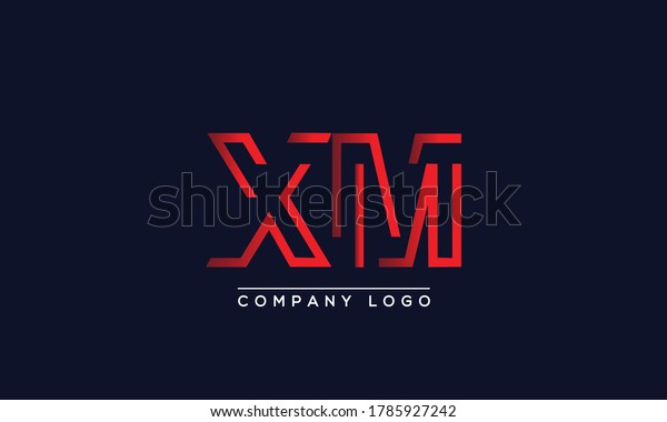 Creative Letters Xm Logo Design Vector Stock Vector (Royalty Free ...
